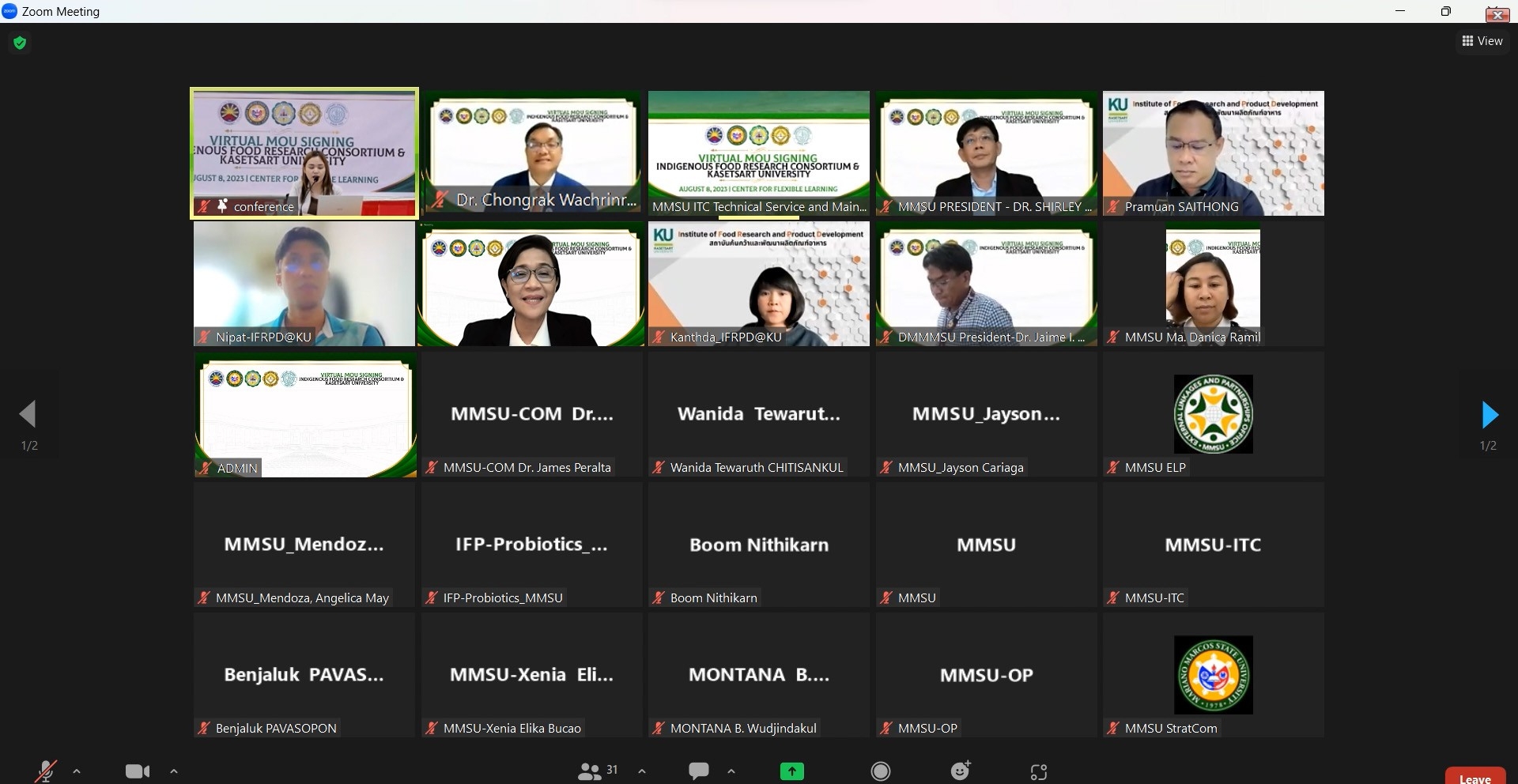 KU-KU News | Virtual MOU Signing Ceremony – Indigenous Food Research C...